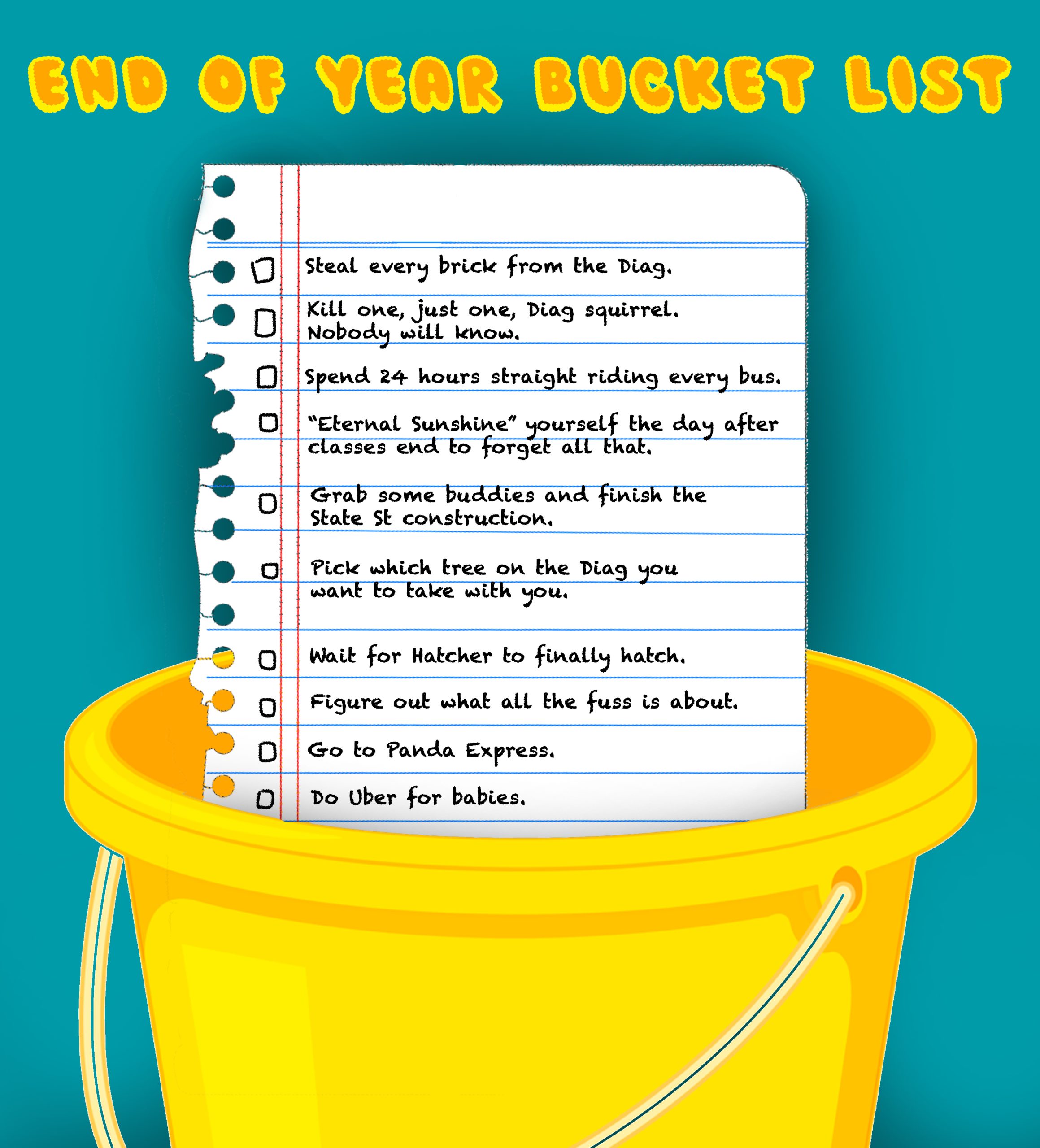 The E3W’s End Of Year Bucket List | The Every Three Weekly