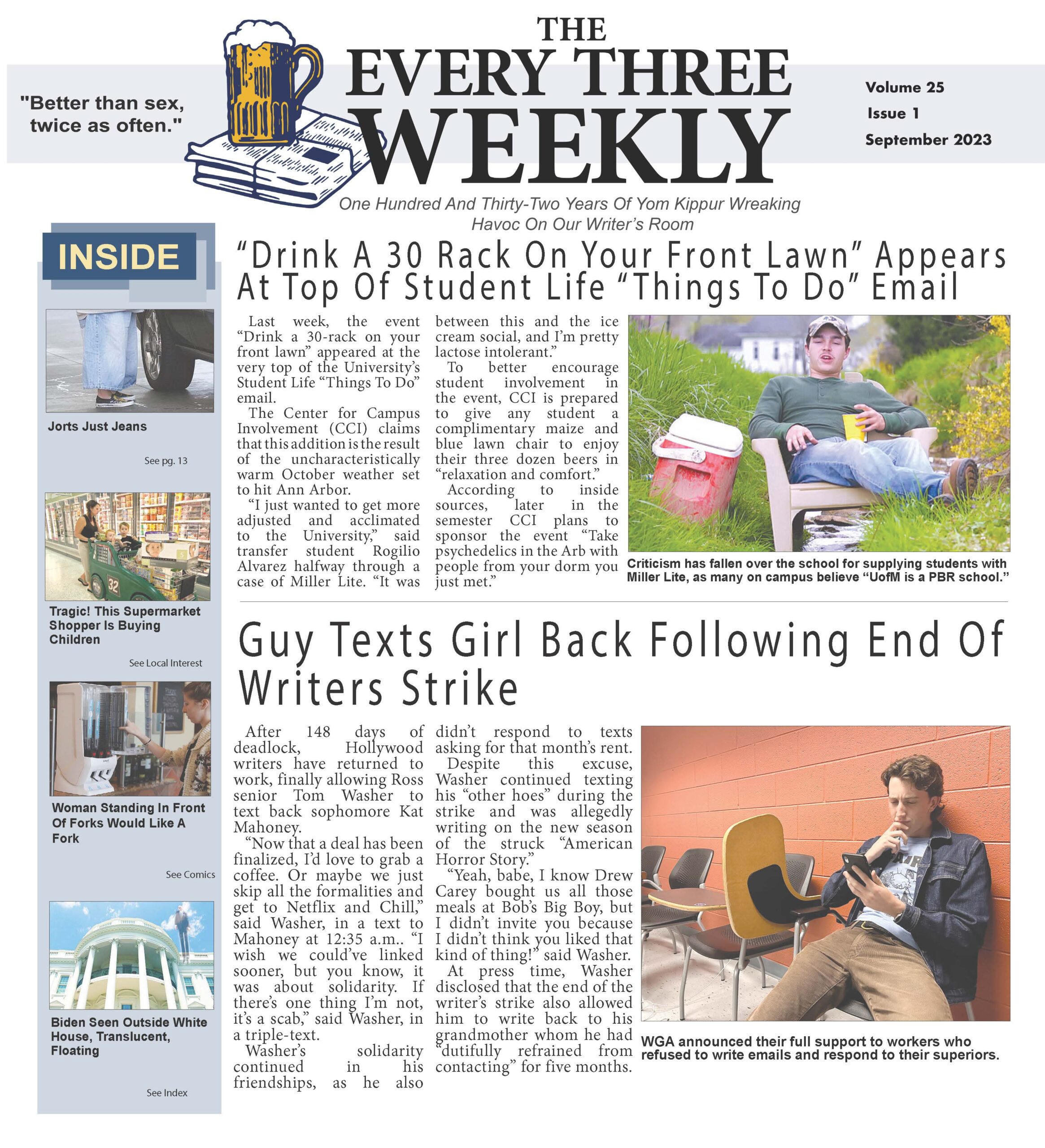 The Every Three Weekly – Volume 25, Issue 1 | The Every Three Weekly