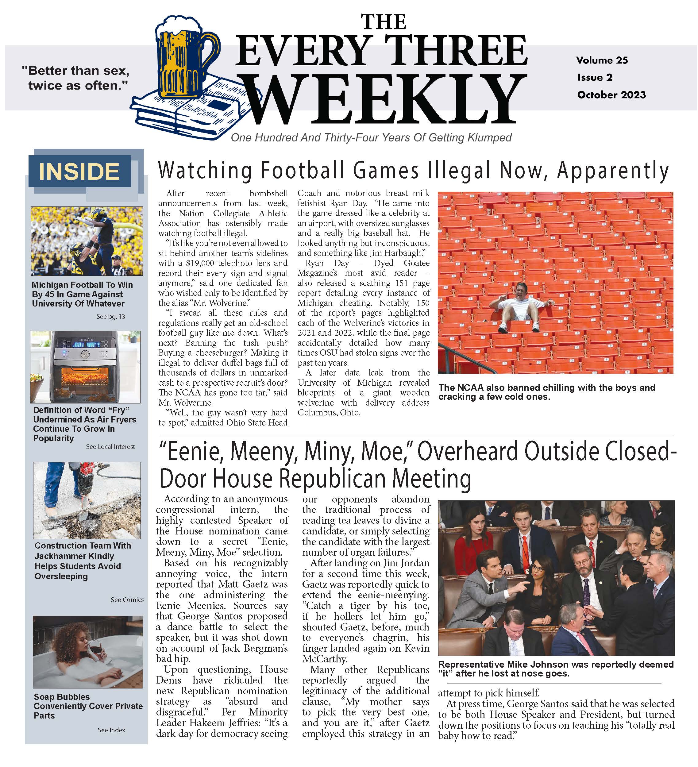The Every Three Weekly – Volume 25, Issue 2 | The Every Three Weekly